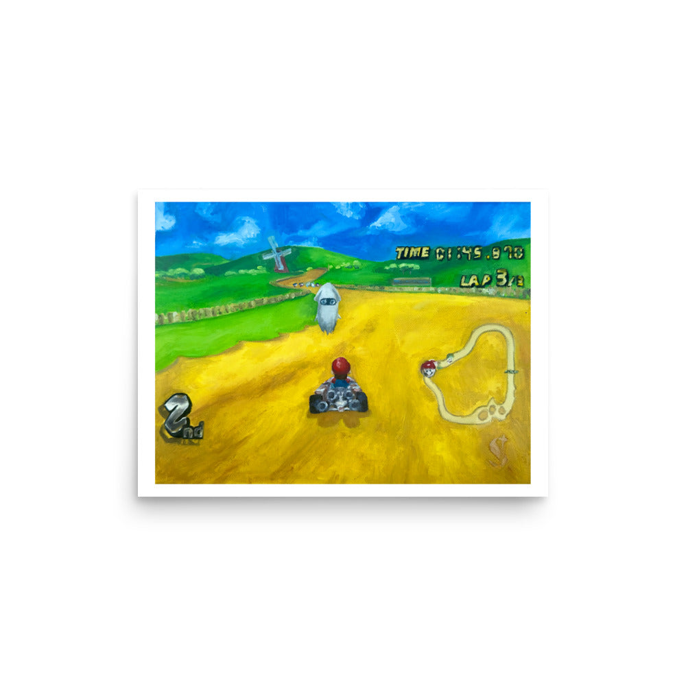 Mario in the Meadows (Mario Kart Wii) - Poster Print – Shone.gg
