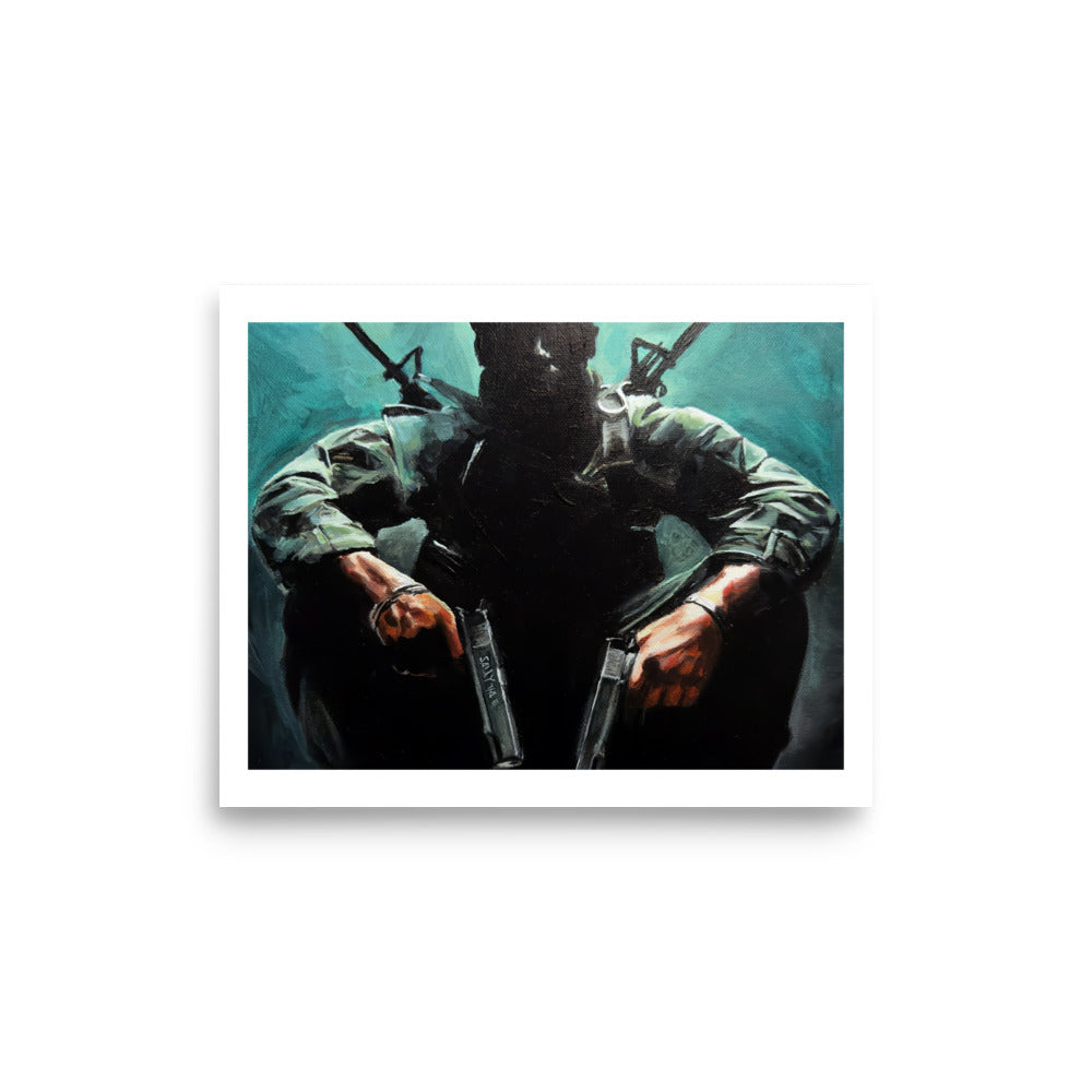Black Ops Pose - Poster Print – Shone.gg