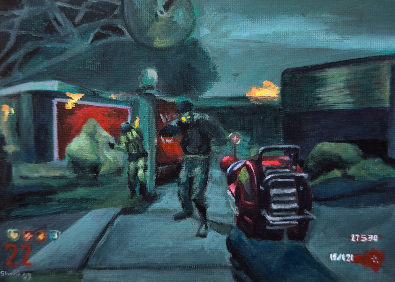 Raygun on Nuketown (BO2) - Original Painting – Shone.gg